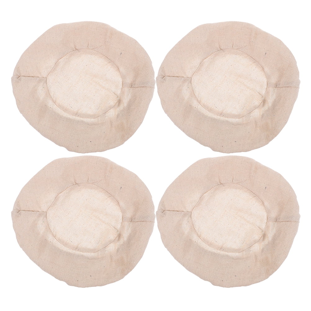 4pcs Round Bread Proofing Basket Cloth Liner Baking Basket Cover ...