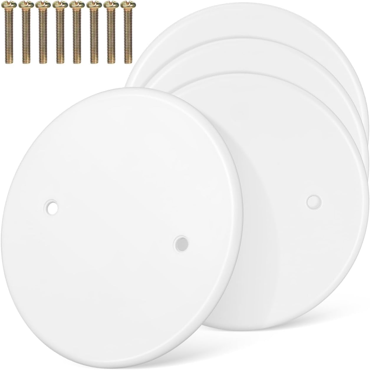 4pcs Round Cover Plate for Ceiling Ceiling Blank Plate Electrical ...