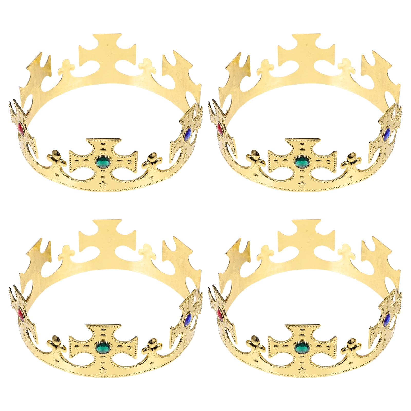 4pcs Royal Crowns Birthday Party Crowns Prince Crowns Costume ...