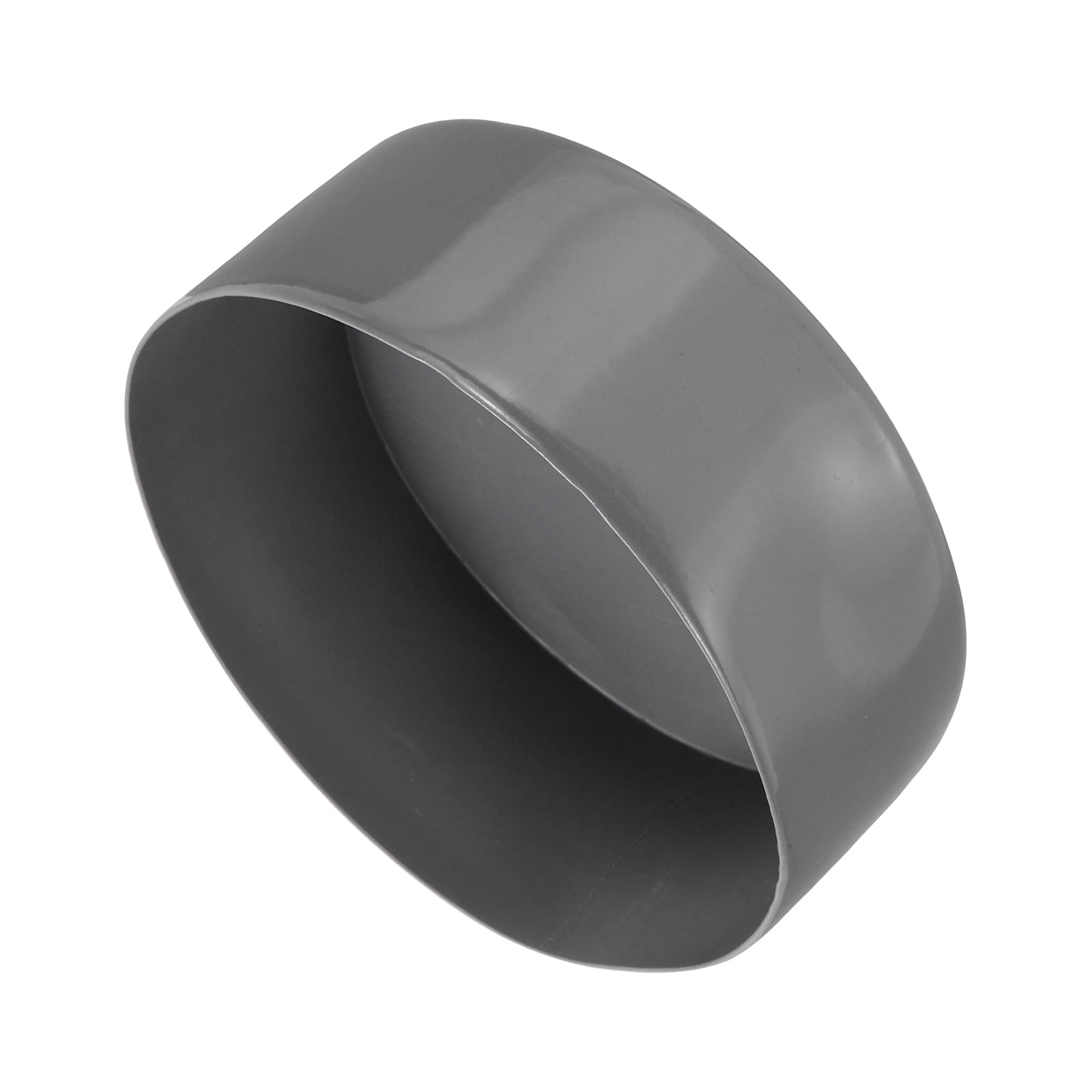 4pcs Rubber End Caps 130mm ID Vinyl Round Tube Bolt Cap Cover Dark Grey ...