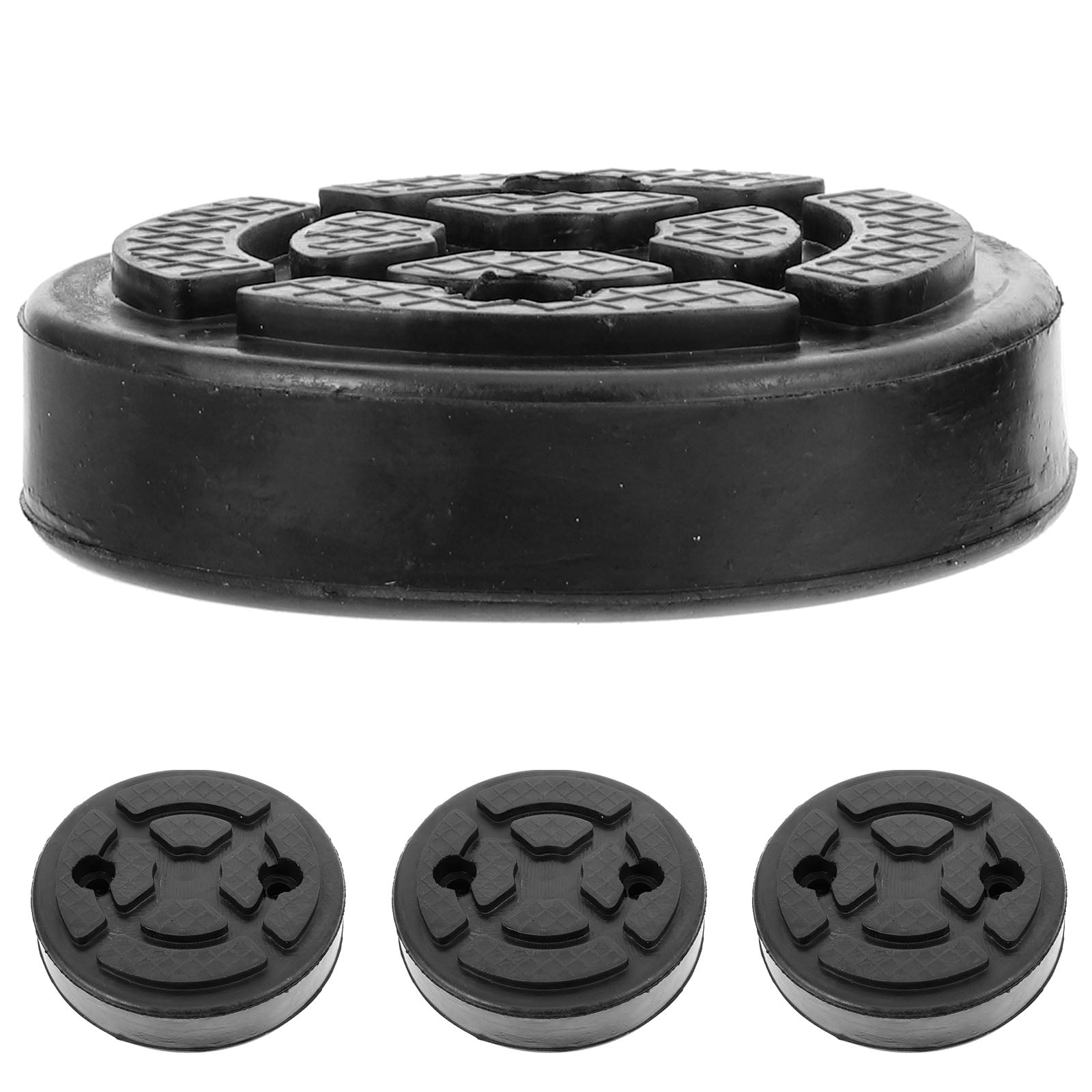 4pcs Rubber Jack Pads Round Shaped Rubber Lifter Mat Jack Lift Pad ...