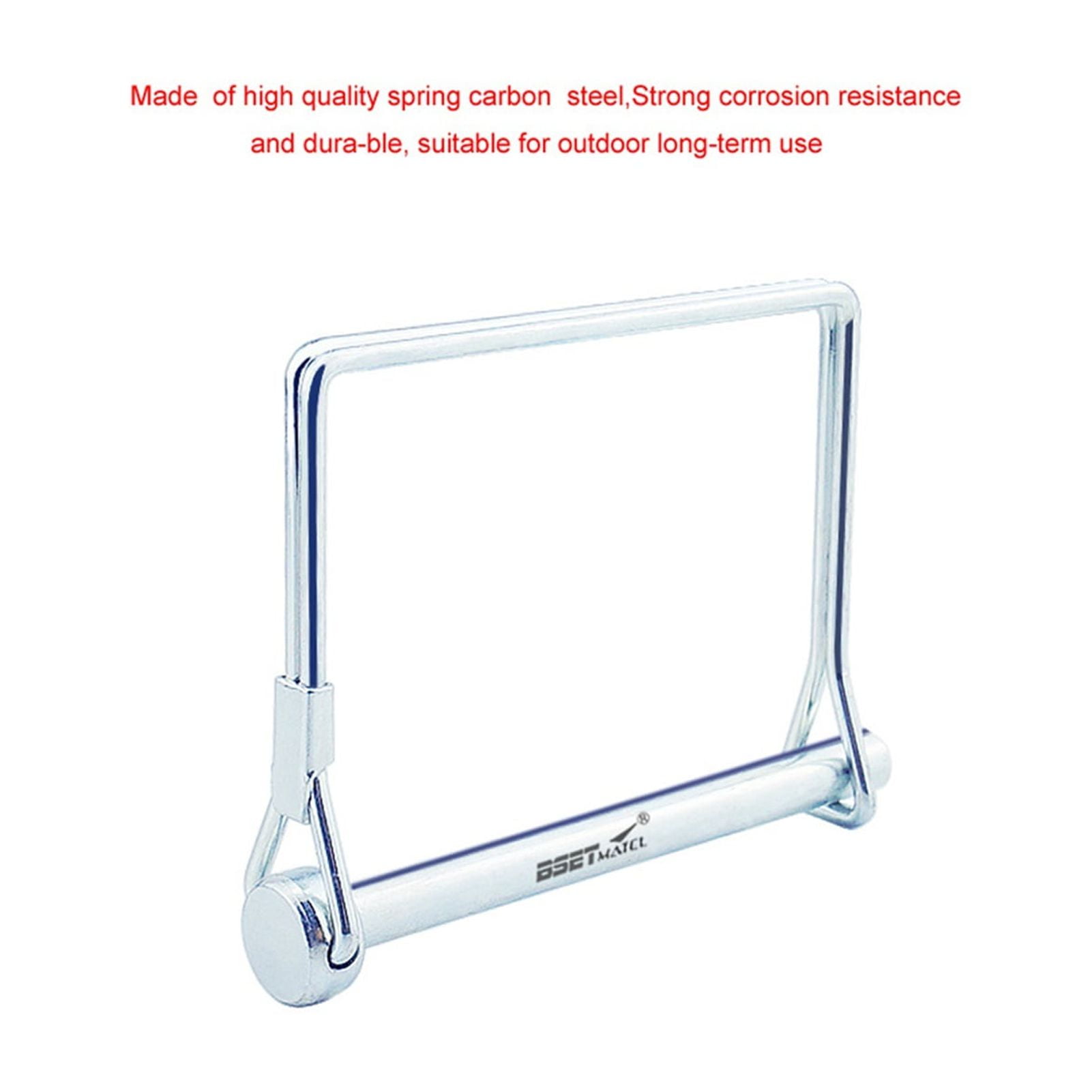 4pcs S-pring Carbon Steel Square Shaft Locking Lock Pin Safety Coupler ...