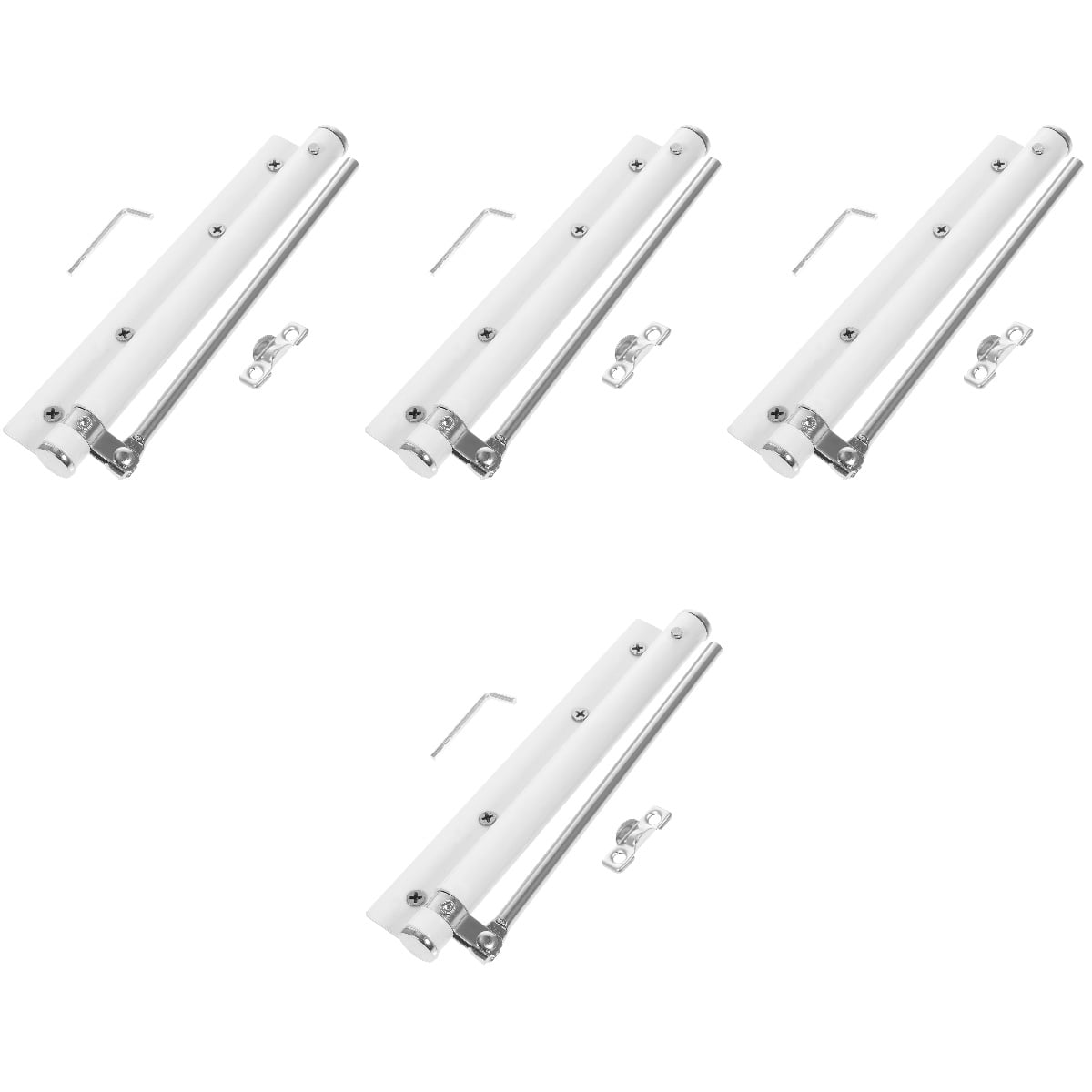 4pcs Safety Spring Door Closer Stainless Steel Door Closer Automatic ...