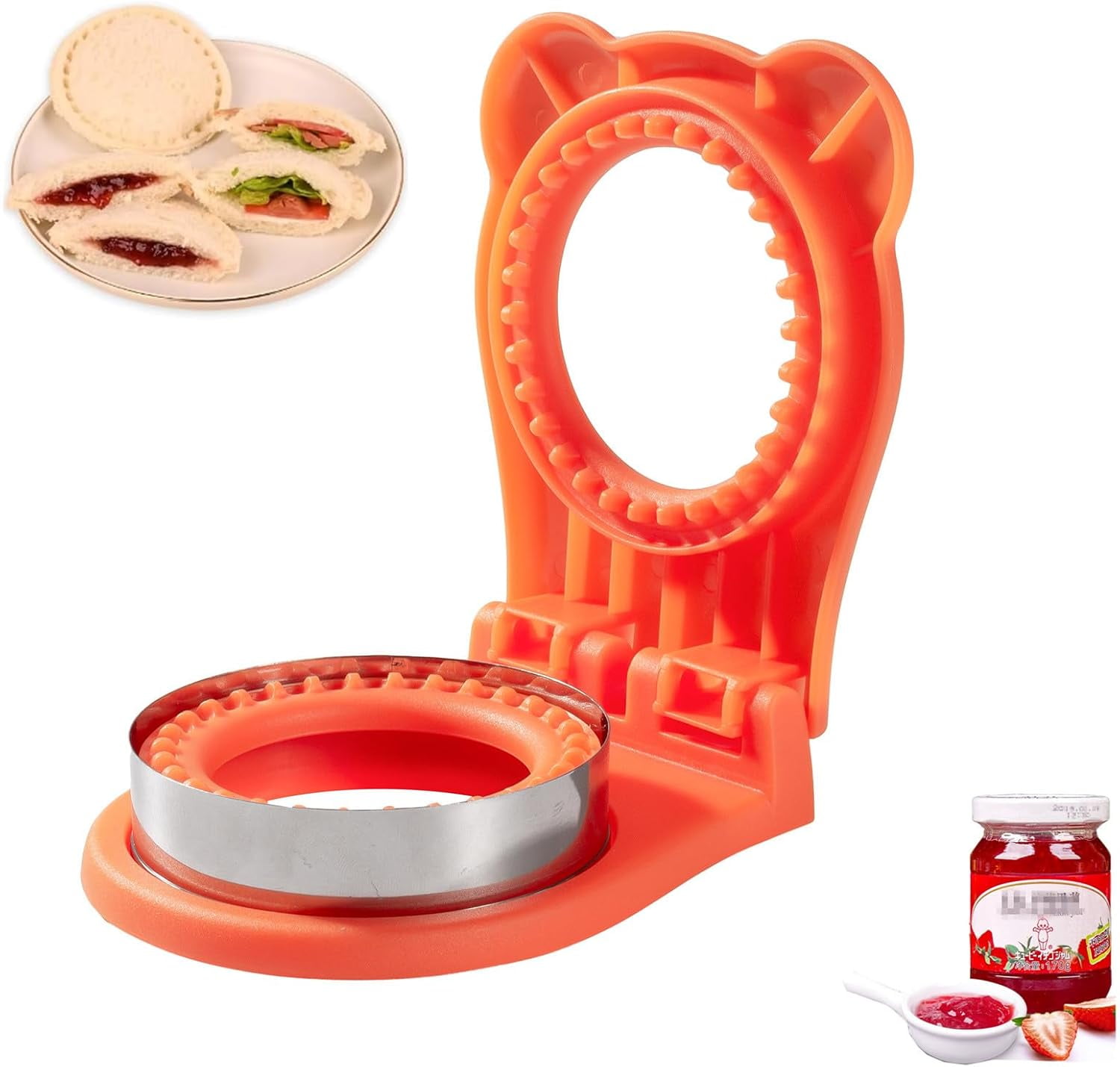 4pcs Sandwich Maker, Sandwich Pocket Circle Shape Cutter & Sealer for ...