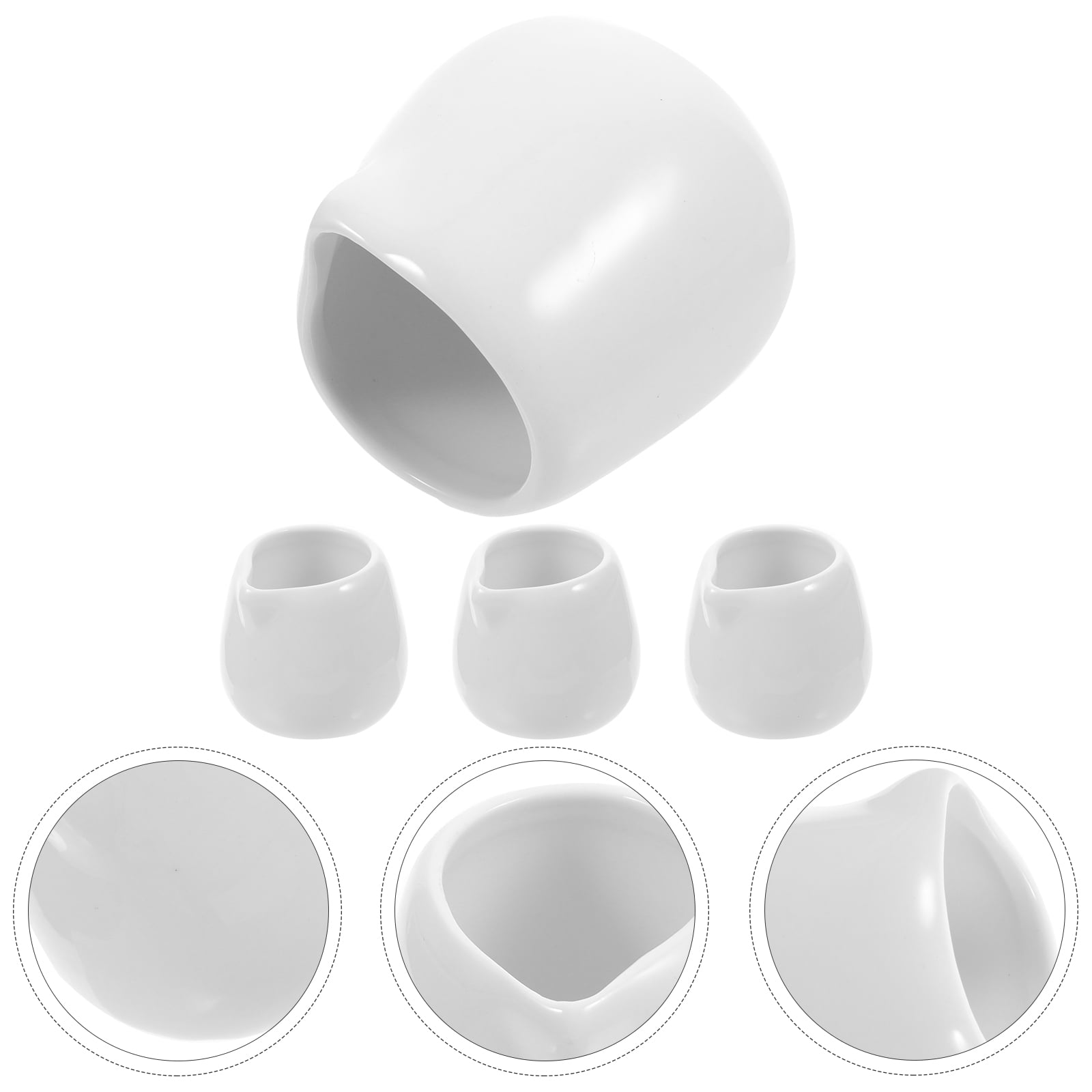 FOLOYORI Ceramic Gravy Sauce Cup Dinner Party 4Pcs 2.04X1.97X1.97In ...