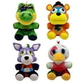 4pcs Security Breach Plush - 8" FNAF Montgomery Gator, Glamrock Freddy ...