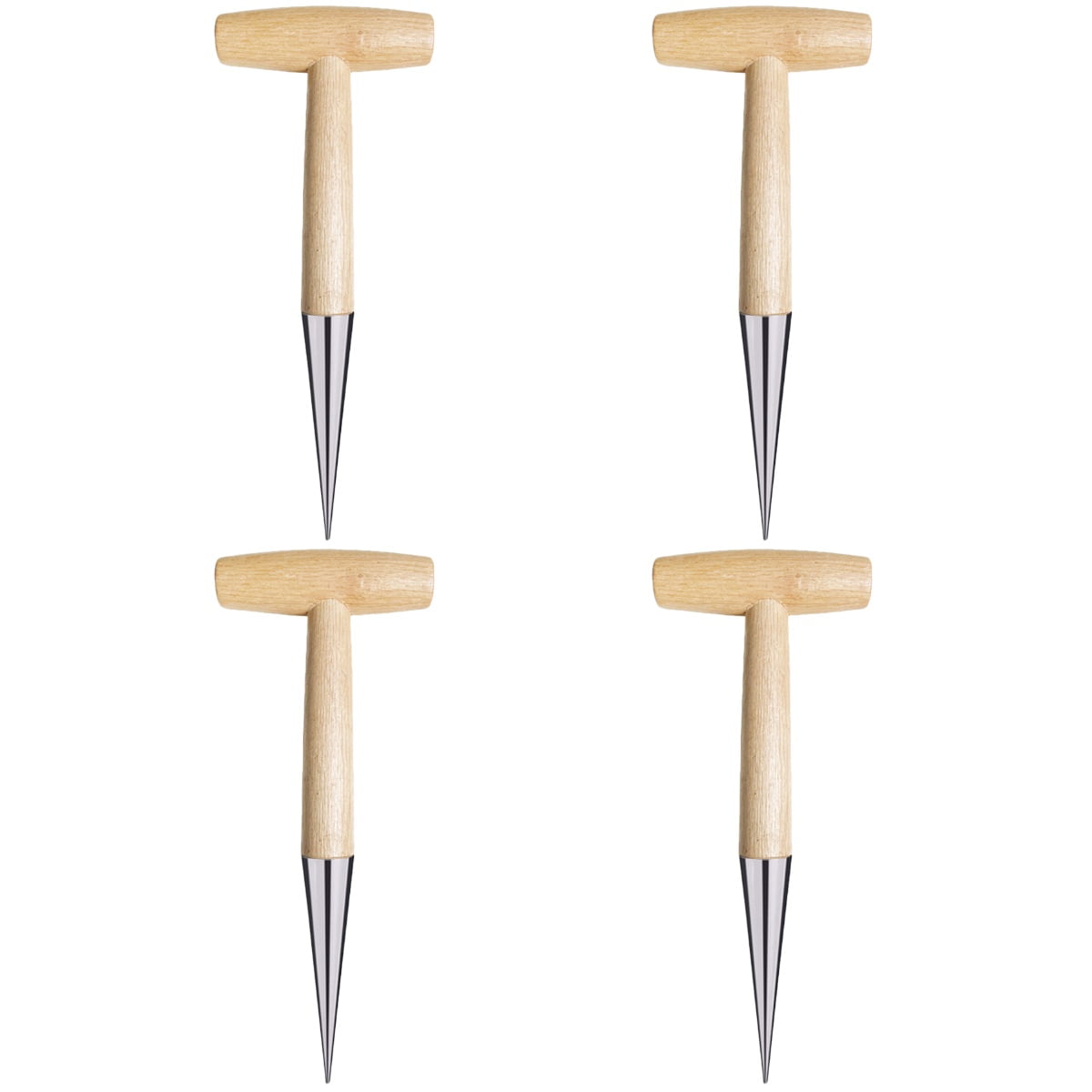 GETAJGHSD Wooden T-Handle Garden Dibber Multi Soils Loosener Weeding ...