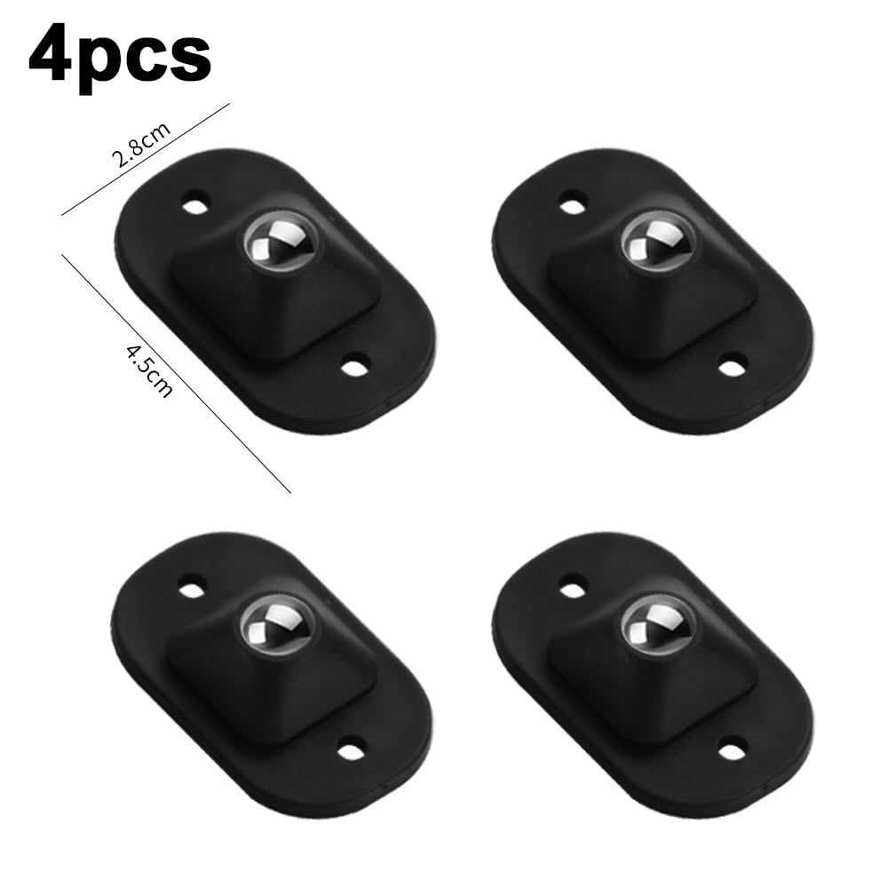 4pcs Self-Adhesive Rollers Furniture Universal Pulley Rotating Wheels ...