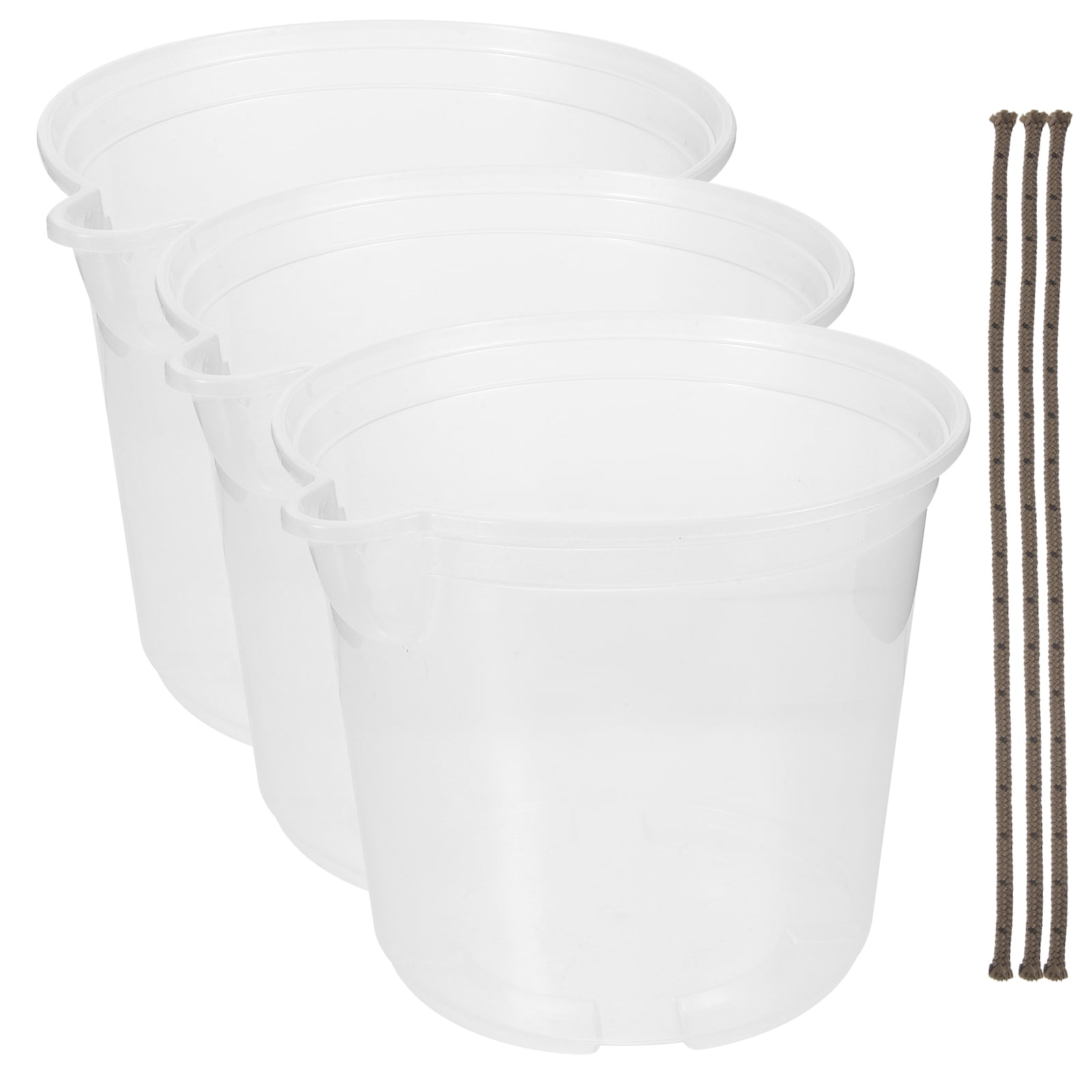 LABSERRON Transparent Self Watering Flower Pot For Homeowners Garden ...