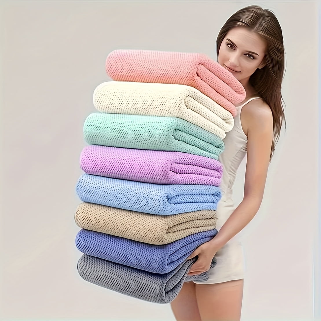 4pcs Set Of Oversized Towels, 28 "x55" Super Soft And Absorbent ...