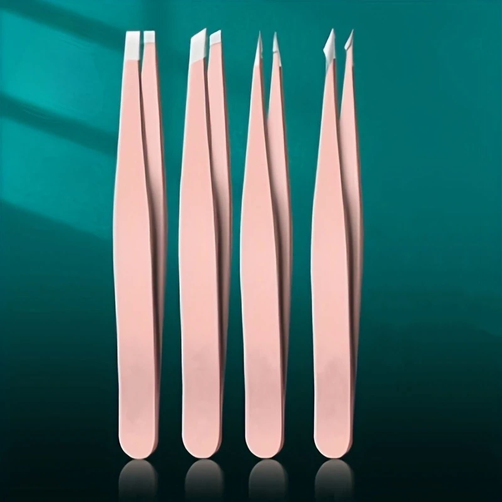 4pcs Set Professional Tweezers Set Perfect For Eyebrow Hair Removal ...