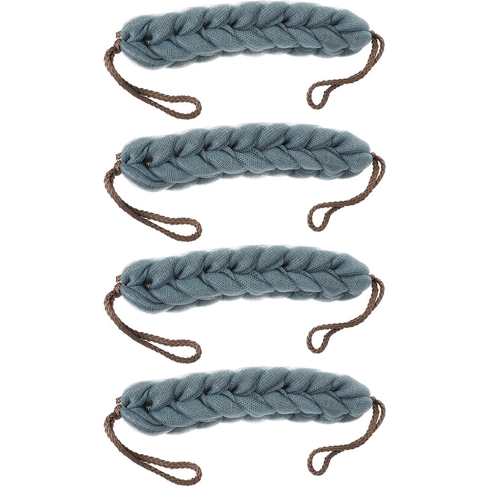 4pcs Shower Back Scrubbers Stretchable Exfoliating Back Scrubber Body ...