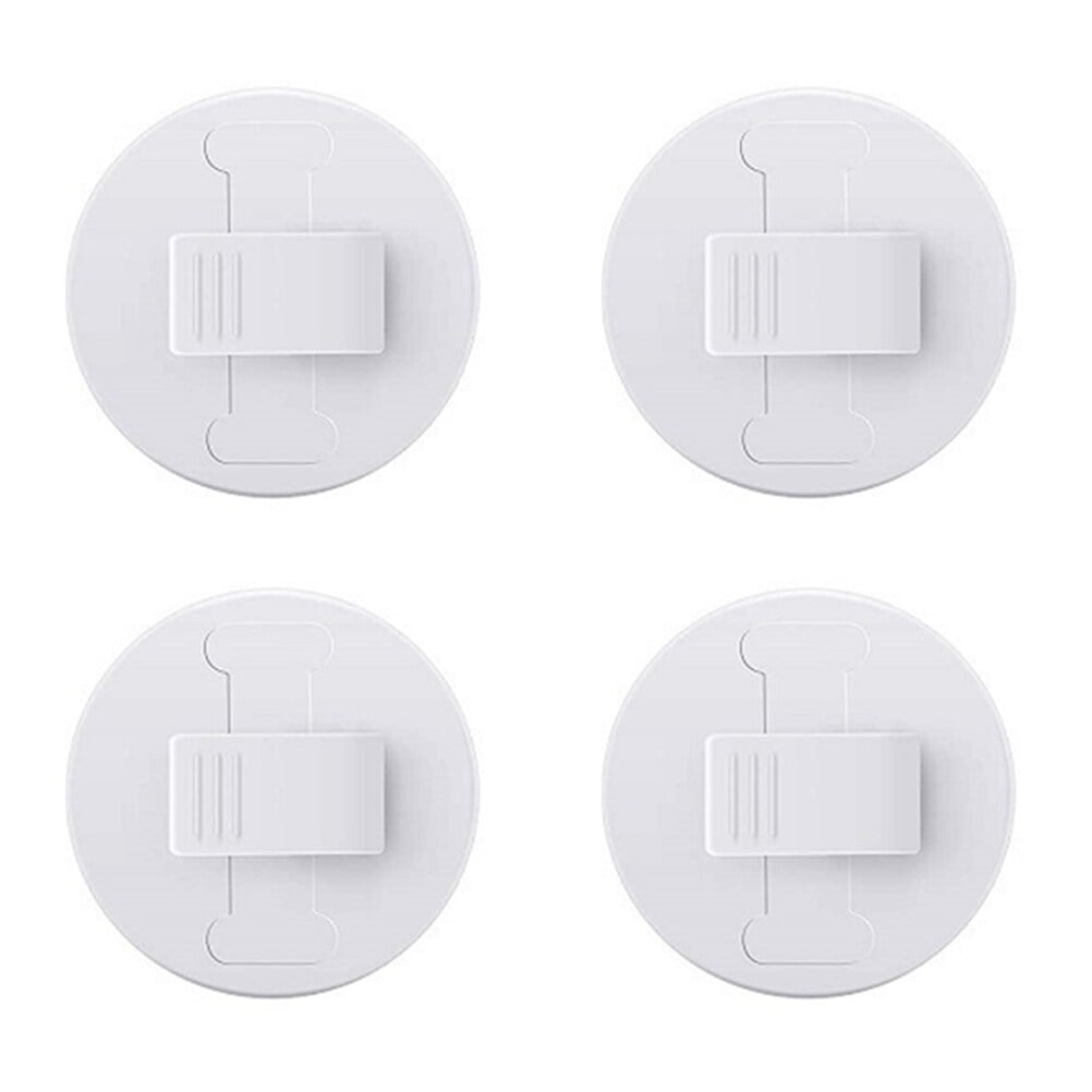 HOMEMAXS 4pcs Shower Curtain Clips Adhesive Weight Clip for Curtain ...