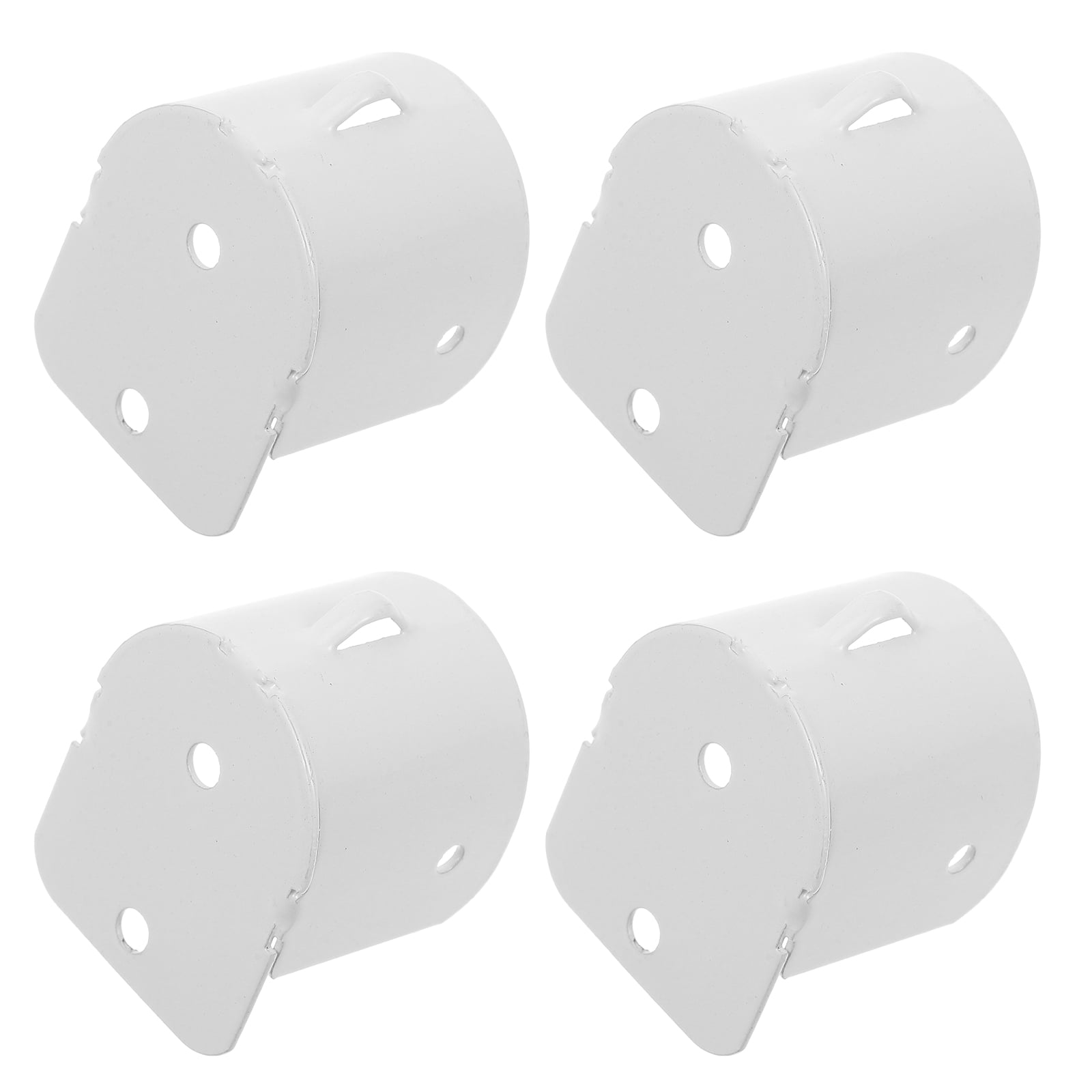 4pcs Shower Rod Holder Towel Rod Rod Retainer Closet Pole Socket Rod ...