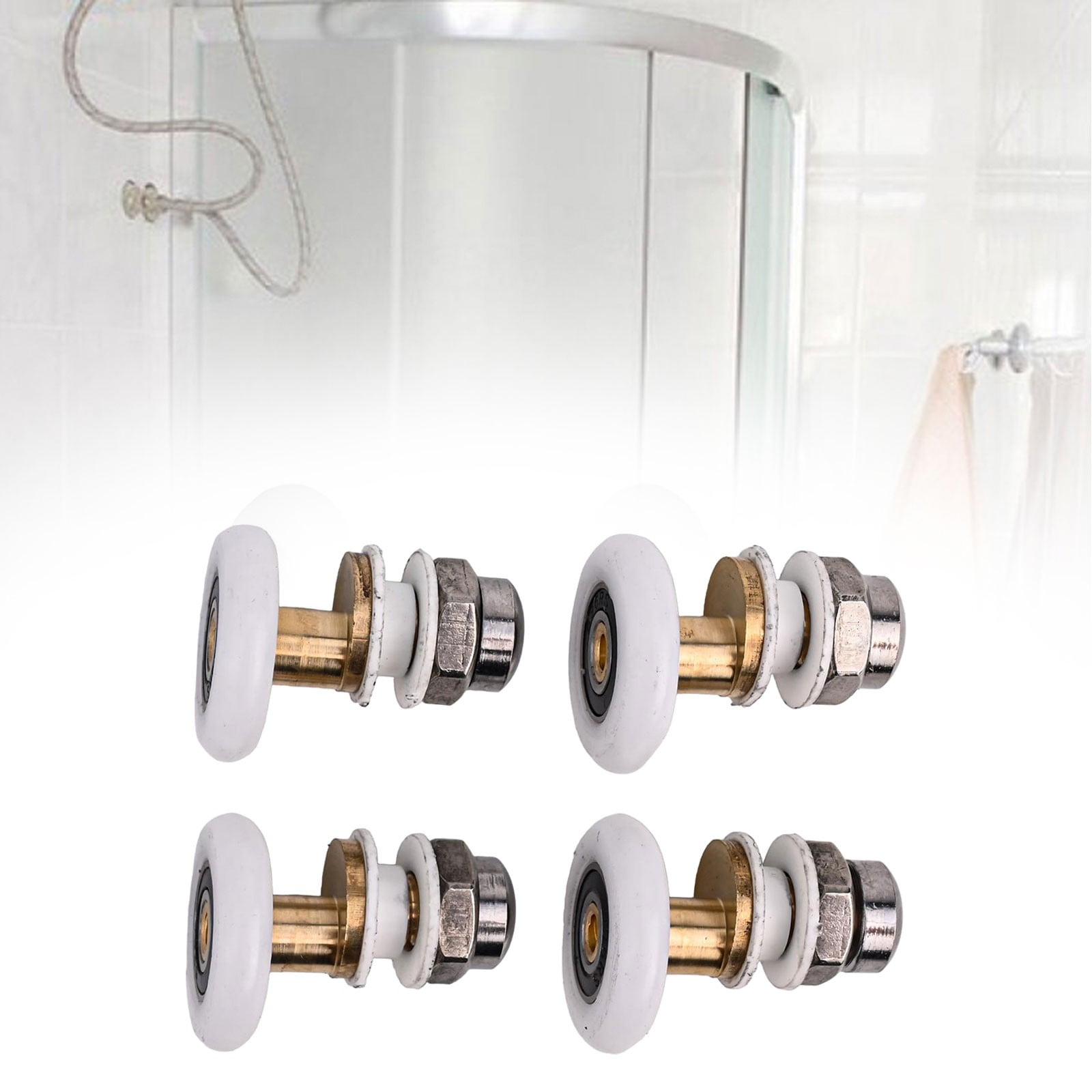 4pcs Shower Sliding Door Pulley Cabinet Glass Door Bearing Roller ...