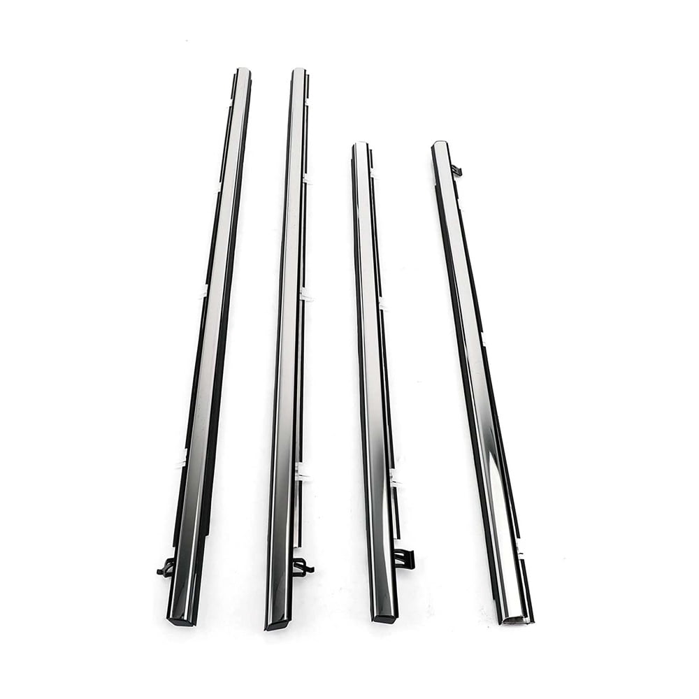 4pcs Side Window Molding Weatherstrip Trim Chrome For Acura TSX Sedan ...