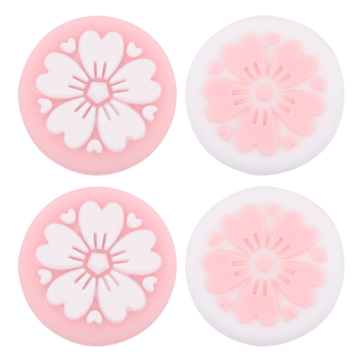 UPOUART Silicone Analog Thumb Grip Joystick Covers Pink 4Set - Walmart.com