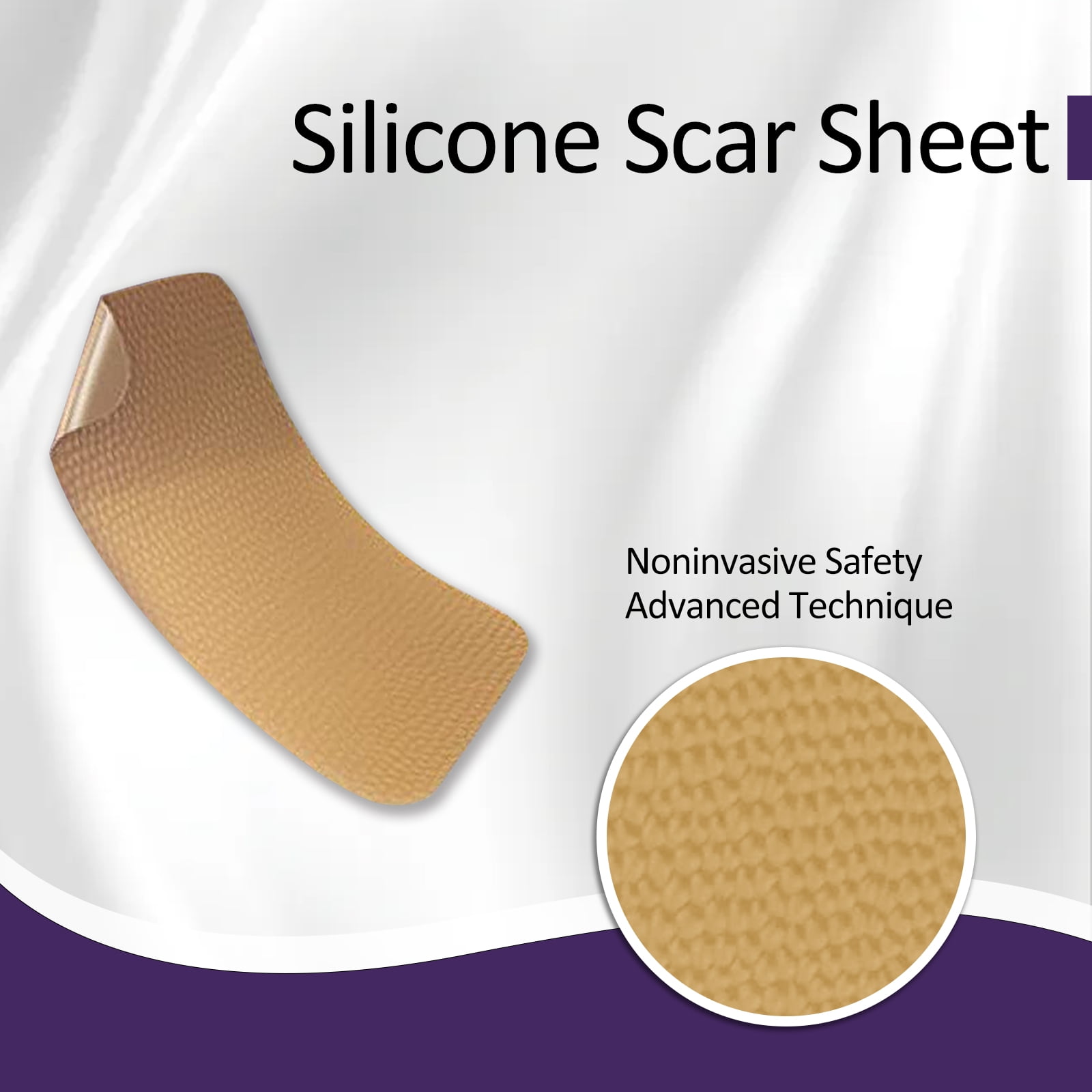 4pcs Silicone Scar Patch, Reduces Stretch Marks And Hyperplasia Of ...