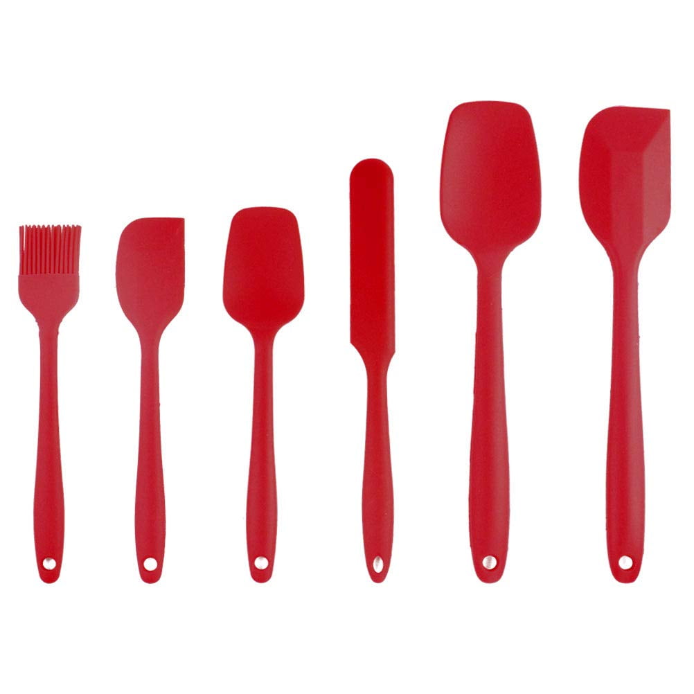 4pcs Silicone Spatula Set Heat Resistant Cake Cream Butter Spatulas ...