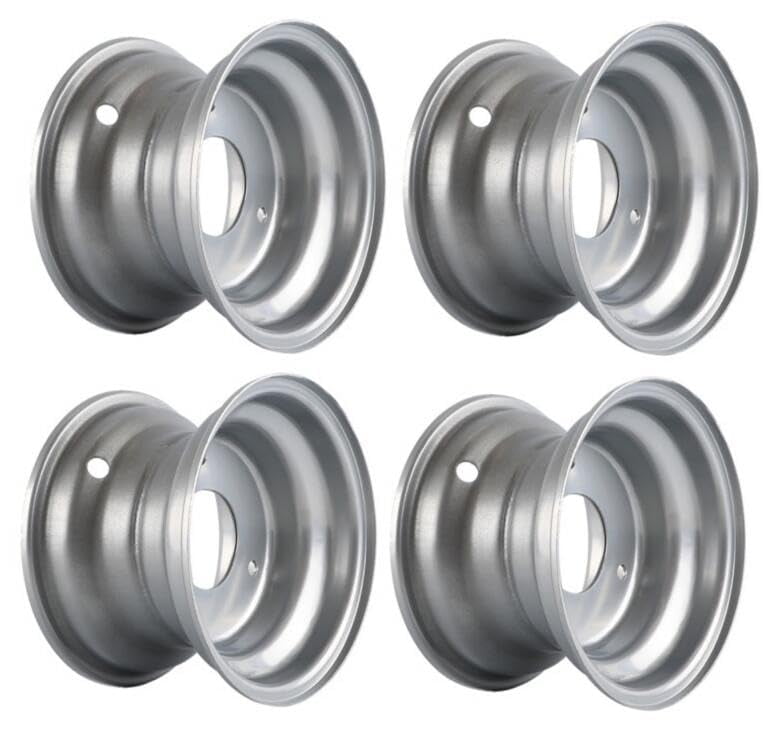 4pcs Silver ATV Wheel Tire Rim 6 Inch Rim 3-hole 78mm Spacing for 145/ ...