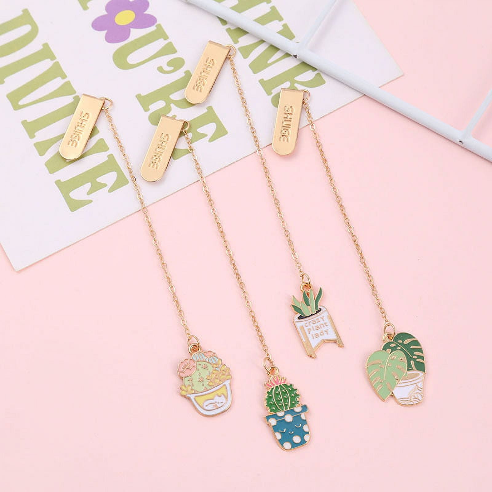 4pcs Simple Bookmarks Creative Bookmarks Decorative Book Marks Bookmark ...