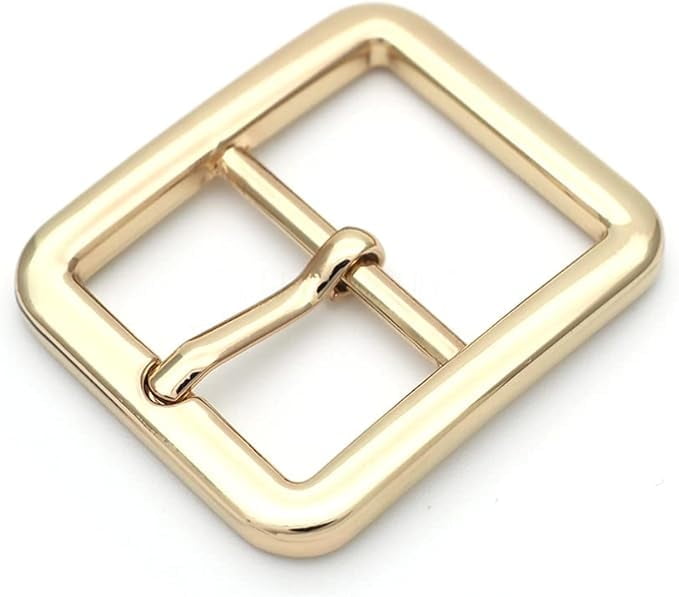 4pcs Single Prong Belt Buckle Square Center Bar Buckles Leather Craft ...