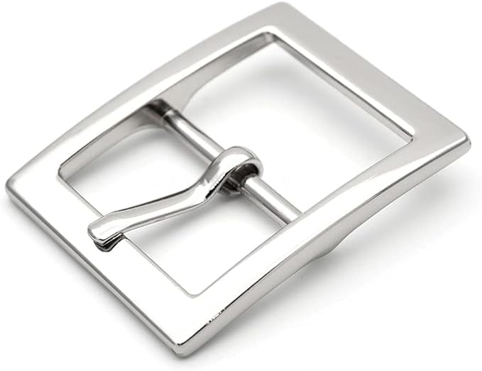 4pcs Single Prong Belt Buckle Square Center Bar Buckles Leather Craft ...