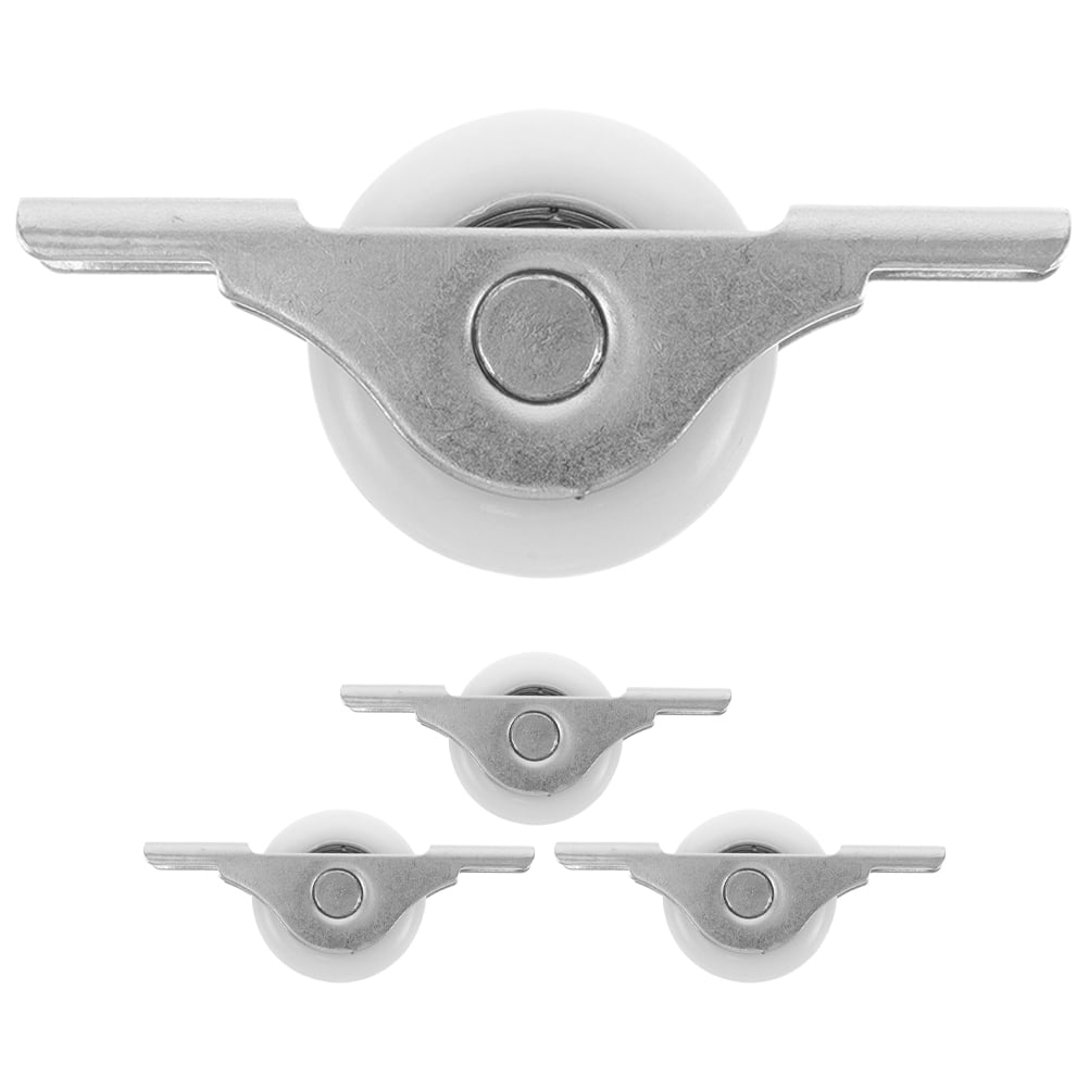 4pcs Sliding Door Wheels Sliding Closet Door Rollers Cabinet Sliding ...