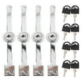 4pcs Glass Cabinet Lock Sliding Door Lock Display Case Metal Cabinets ...