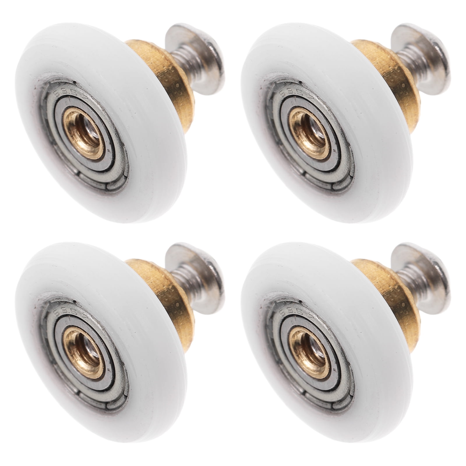 4pcs Sliding Shower Door Rollers For Bathroom Glass Doors Nylon Bearing ...