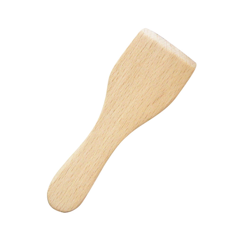 4pcs Small Beech Butter Spatulas Non-stick Wooden Turner Cooking Shovel ...