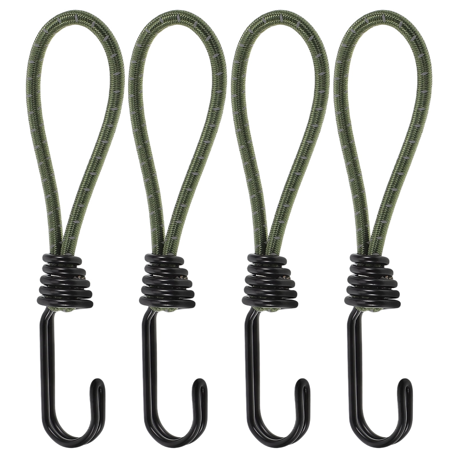 4pcs Small Bungee Cords with Hooks for Outdoor Camping Reliable ...