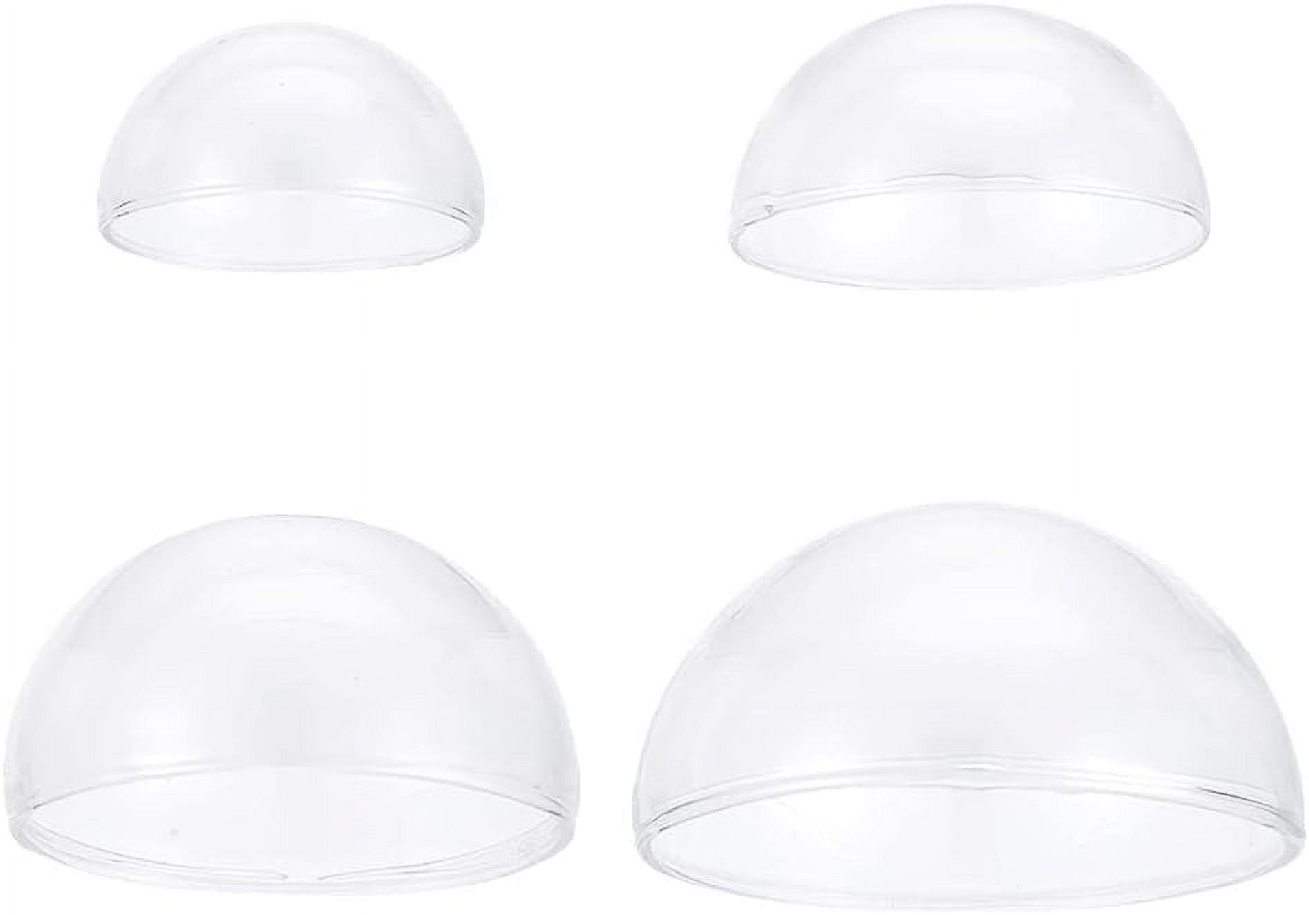 4pcs Small Glass Dome Cloches Glass Display Dome Cloche Half Round ...