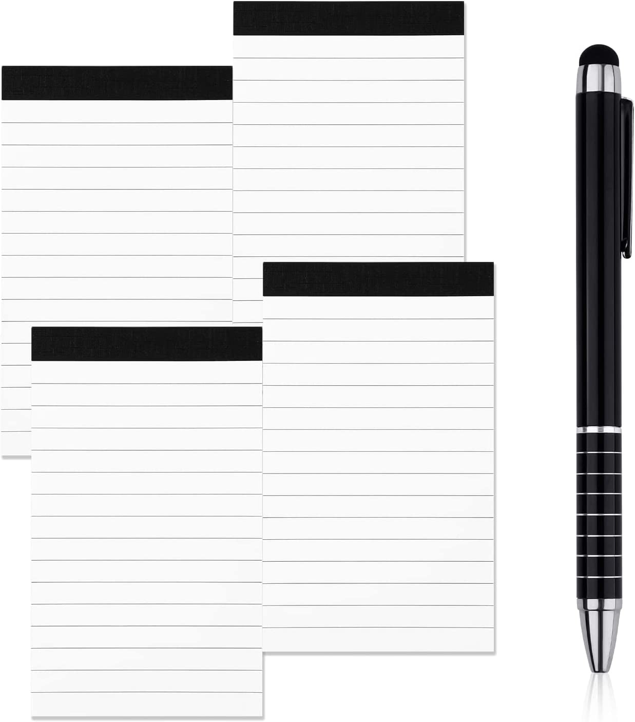 4pcs Small Notepads Lined, 5.5x8.5 Inch Mini Notepad Pocket Size with ...