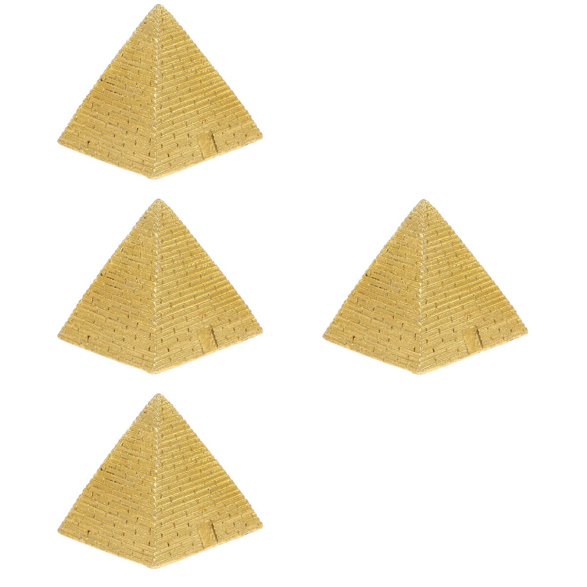 4pcs Small Resin Pyramid Ornament Desktop Simulation Pyramid Ornament ...
