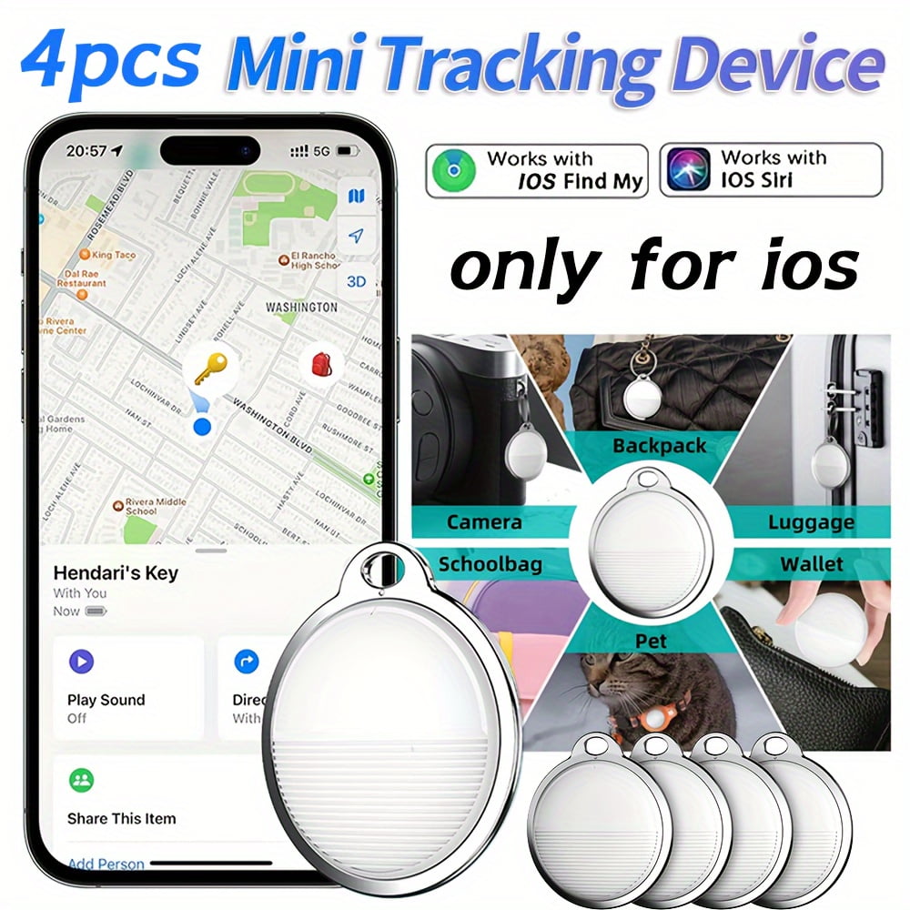4pcs Smart Tracker, Mini GPS Tracker, Mini Key Finder, Only For Ios ...