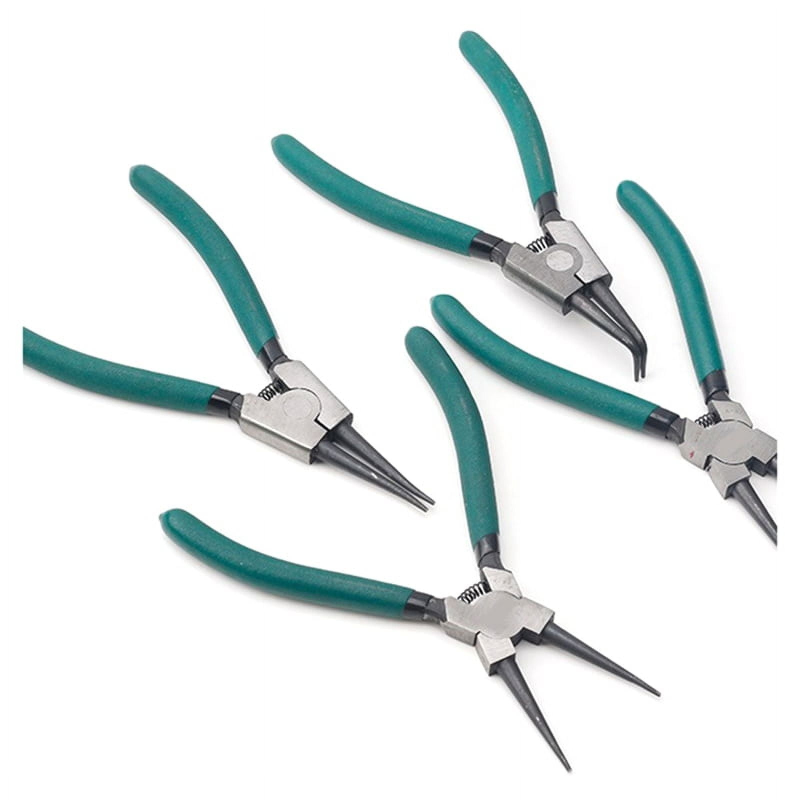 4pcs Snap Ring Pliers Set, 7inch with Straight/Bent Jaw, Heavy Duty ...