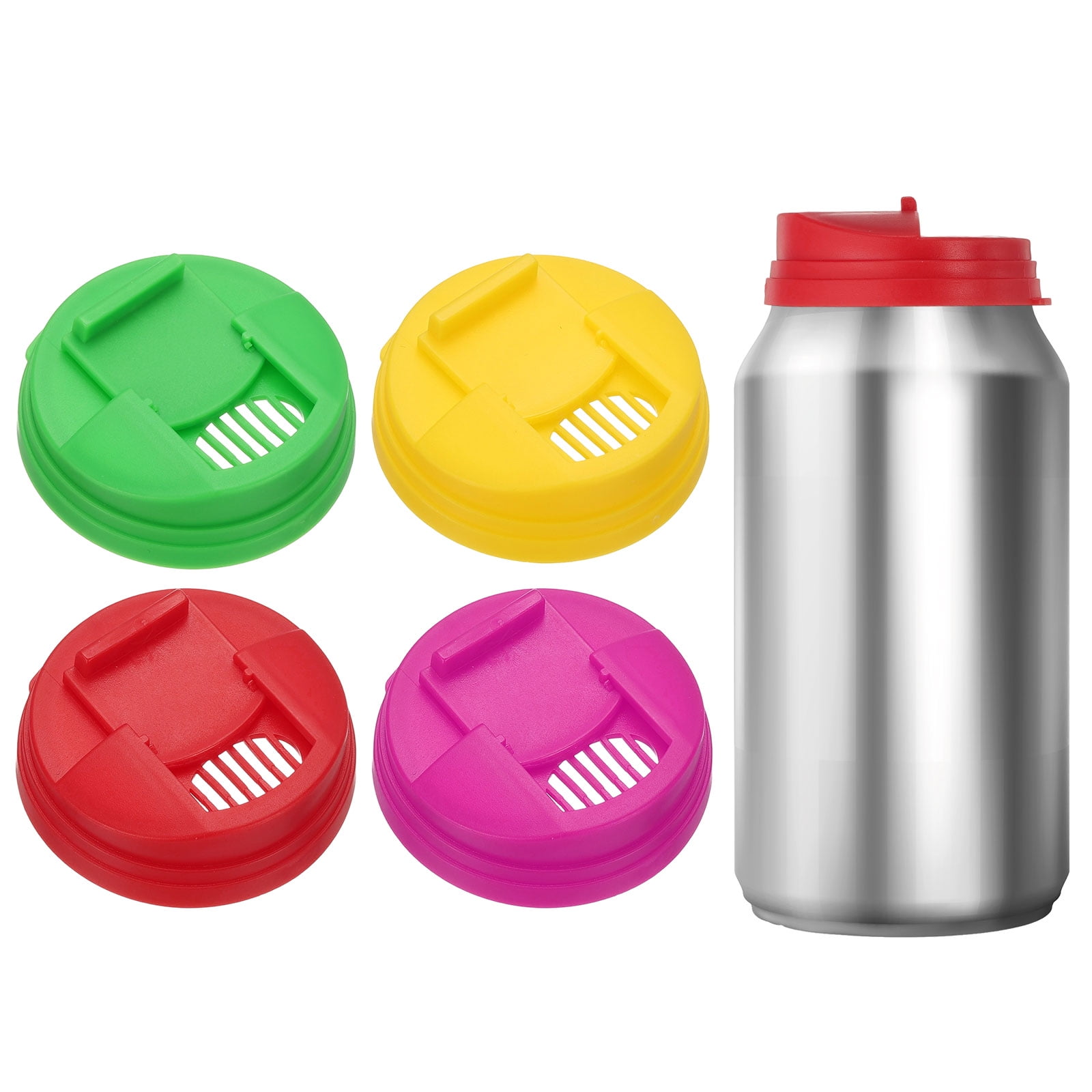 4pcs Soda Can Lids, 2.4 Inch Plastic Can Covers, Lid Covers Round ...