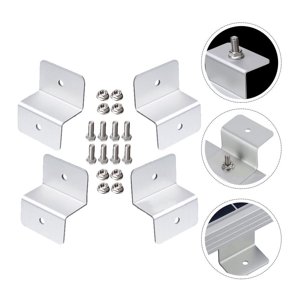4pcs Solar Panel Mounting Z Brackets Rv Solar Panel Mounting Brackets ...