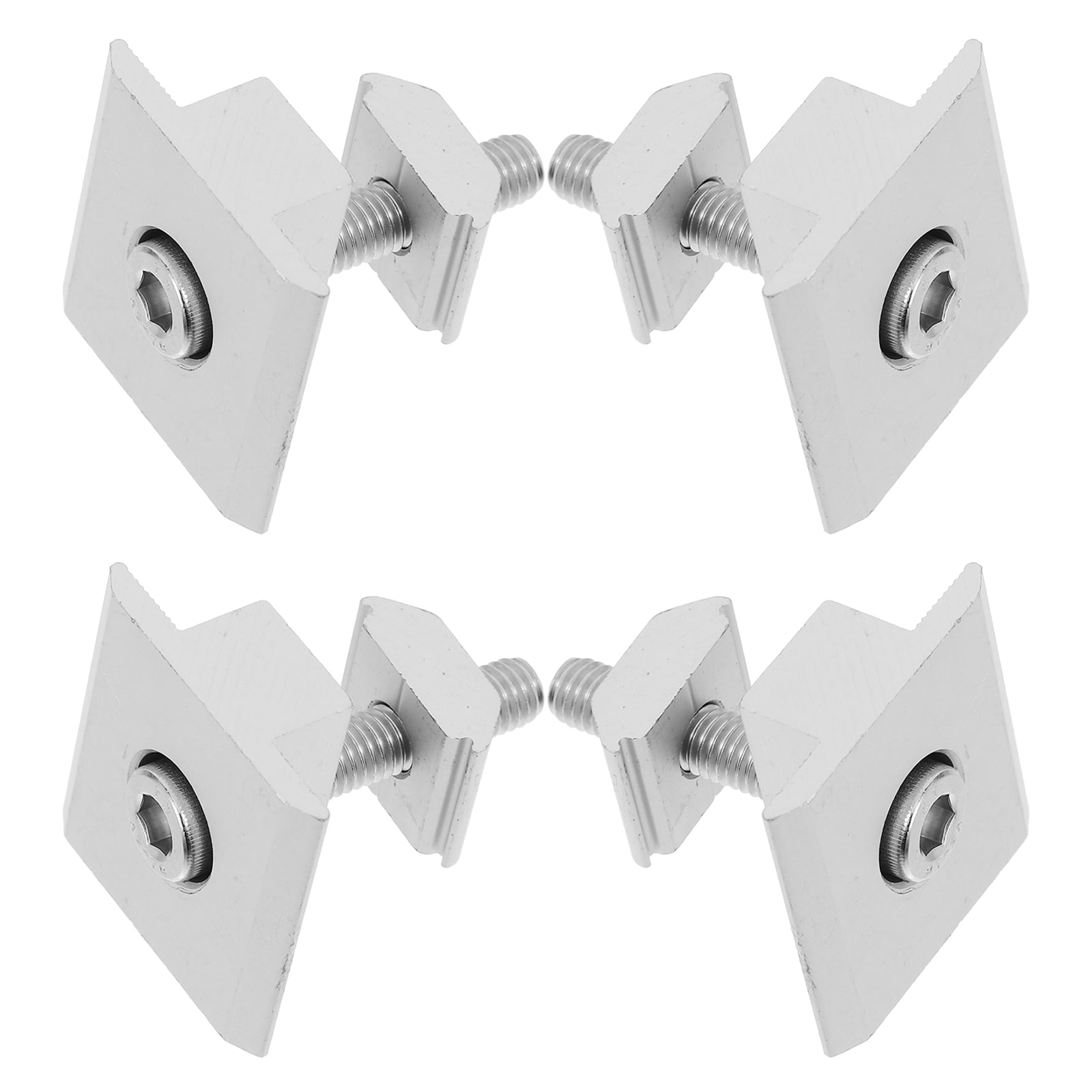 4pcs Solar Panel Mounting Z Brackets with Nuts and Bolts RV Boat Wall ...