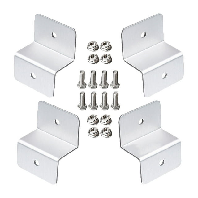 Raindrops 4Pcs Solar Panel Rack Z Shape Support Brackets Aluminum ...