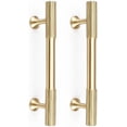 4pcs Solid Brass Gold Cabinet Pulls, 3-3/4-Inch Hole Centers for ...