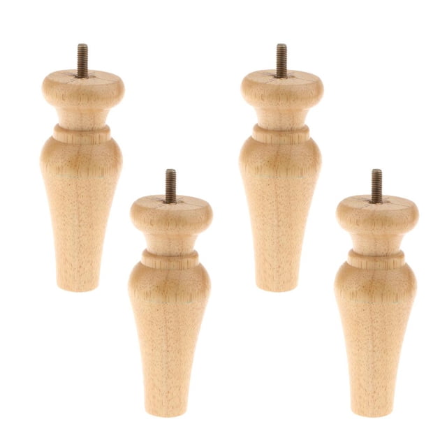 4pcs Solid Wooden Furniture Legs Feet Lounge Couch Cabinet Legs ...