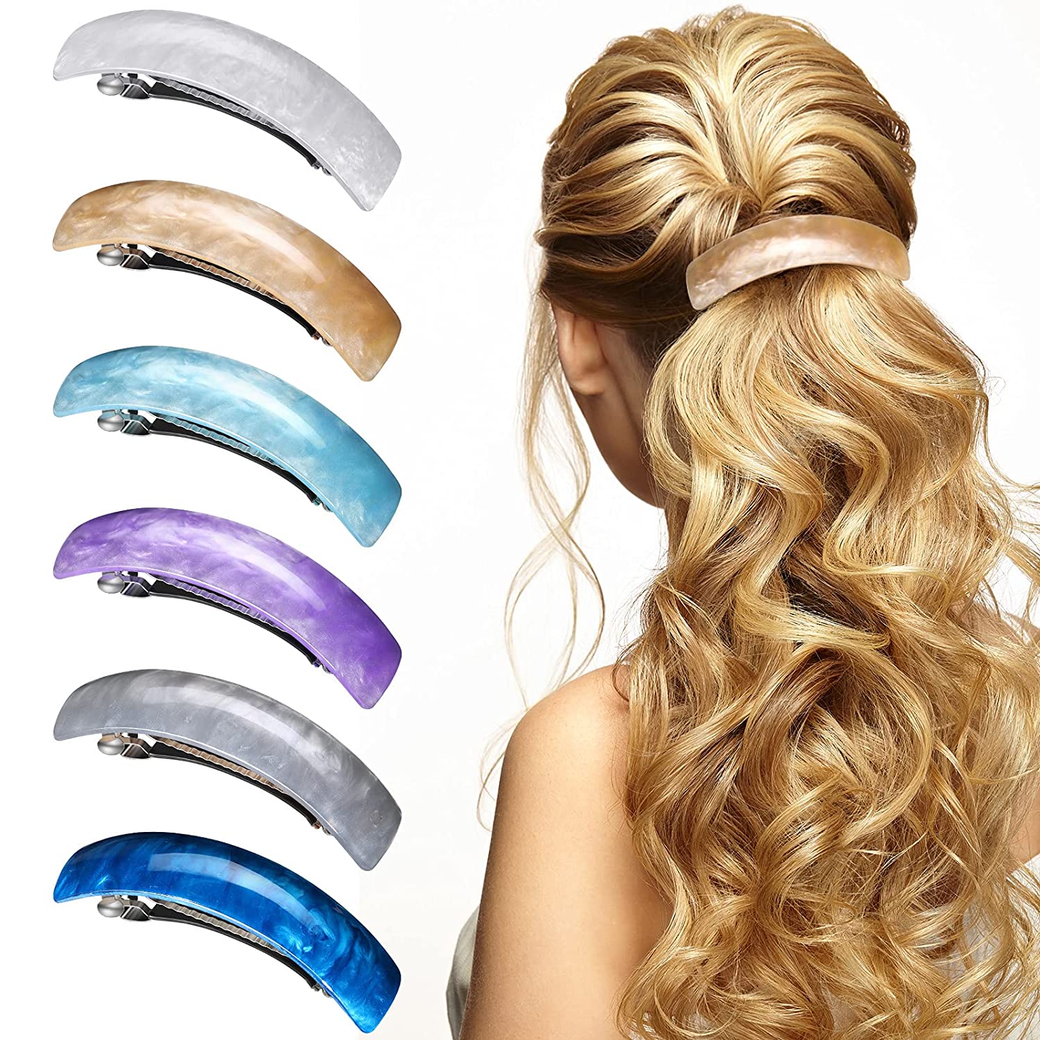 4pcs Sparkling Crystal Stone Braided Hair Clips,Braided Hair Clip with ...
