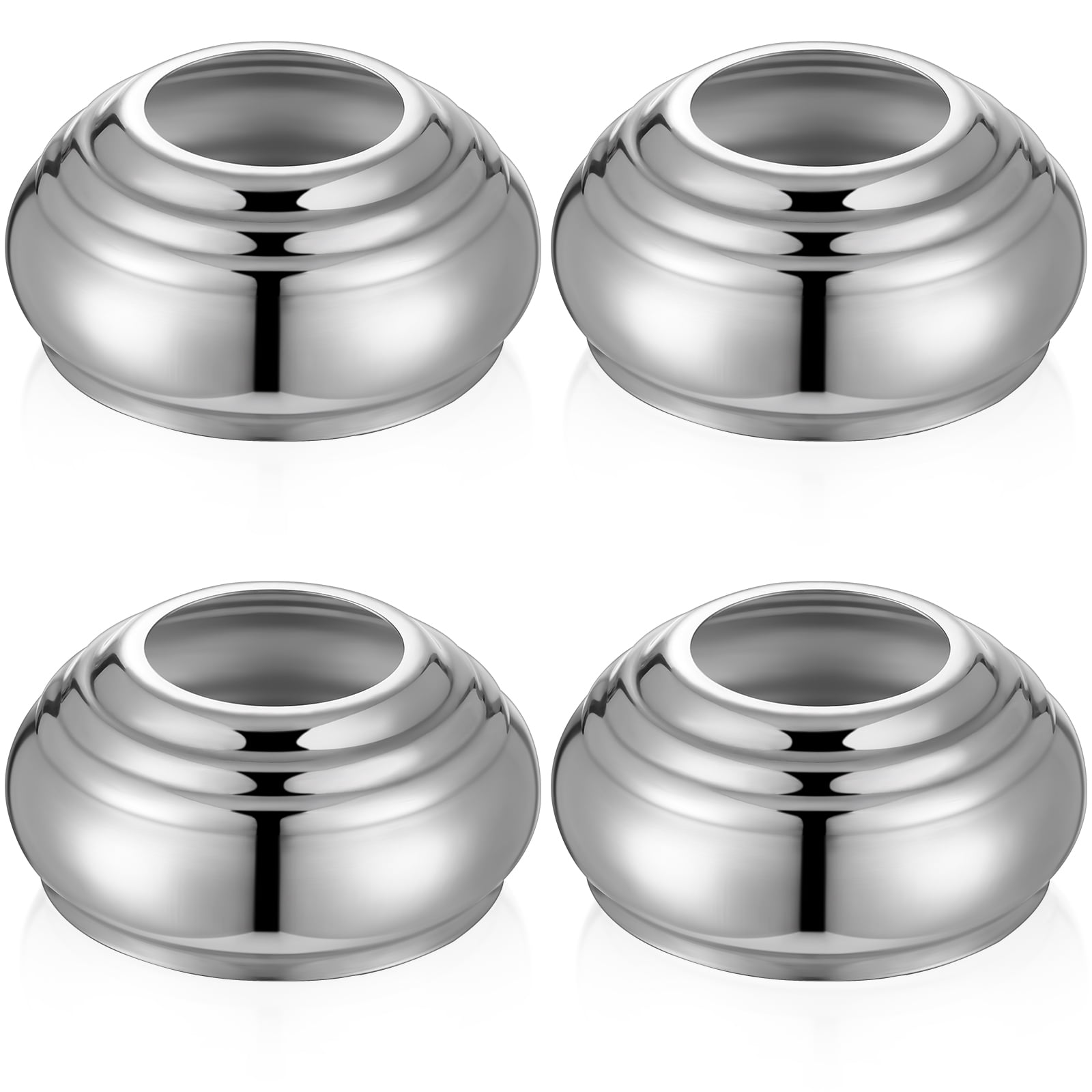 4pcs Sphere Stand Gazing Ball Stand Garden Sphere Base Stainless Steel ...