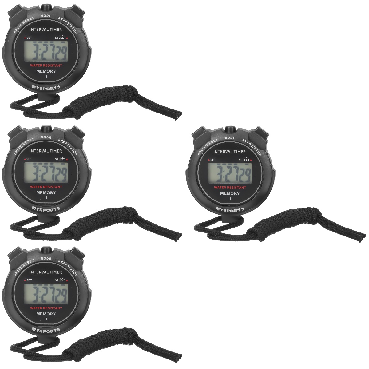MERRYHAPY 4pcs Key Control Design Sports Stopwatch for Fitness Training ...