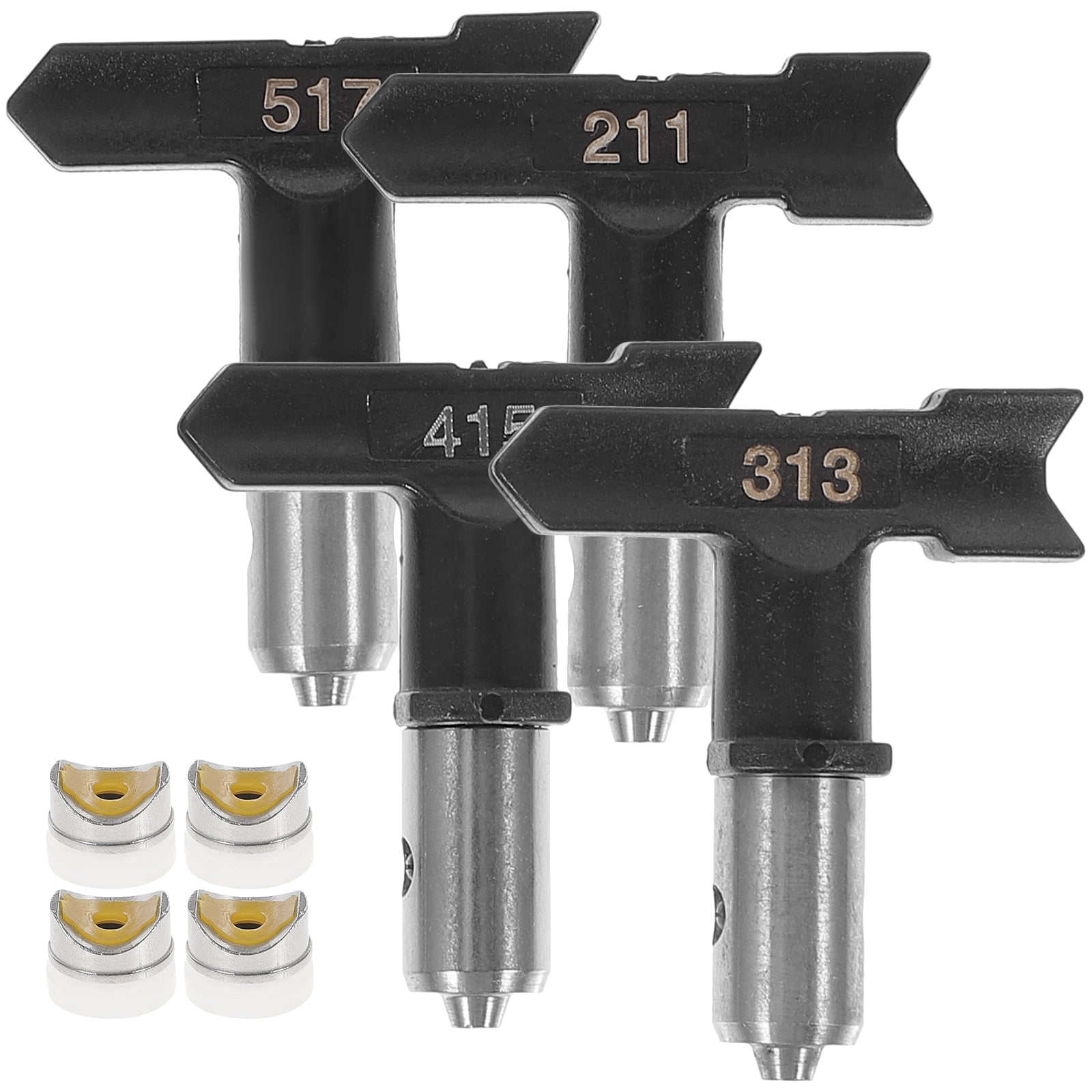 4pcs Spray Paint Tip Assorted Airless Spray Paint Nozzle Sprayer ...