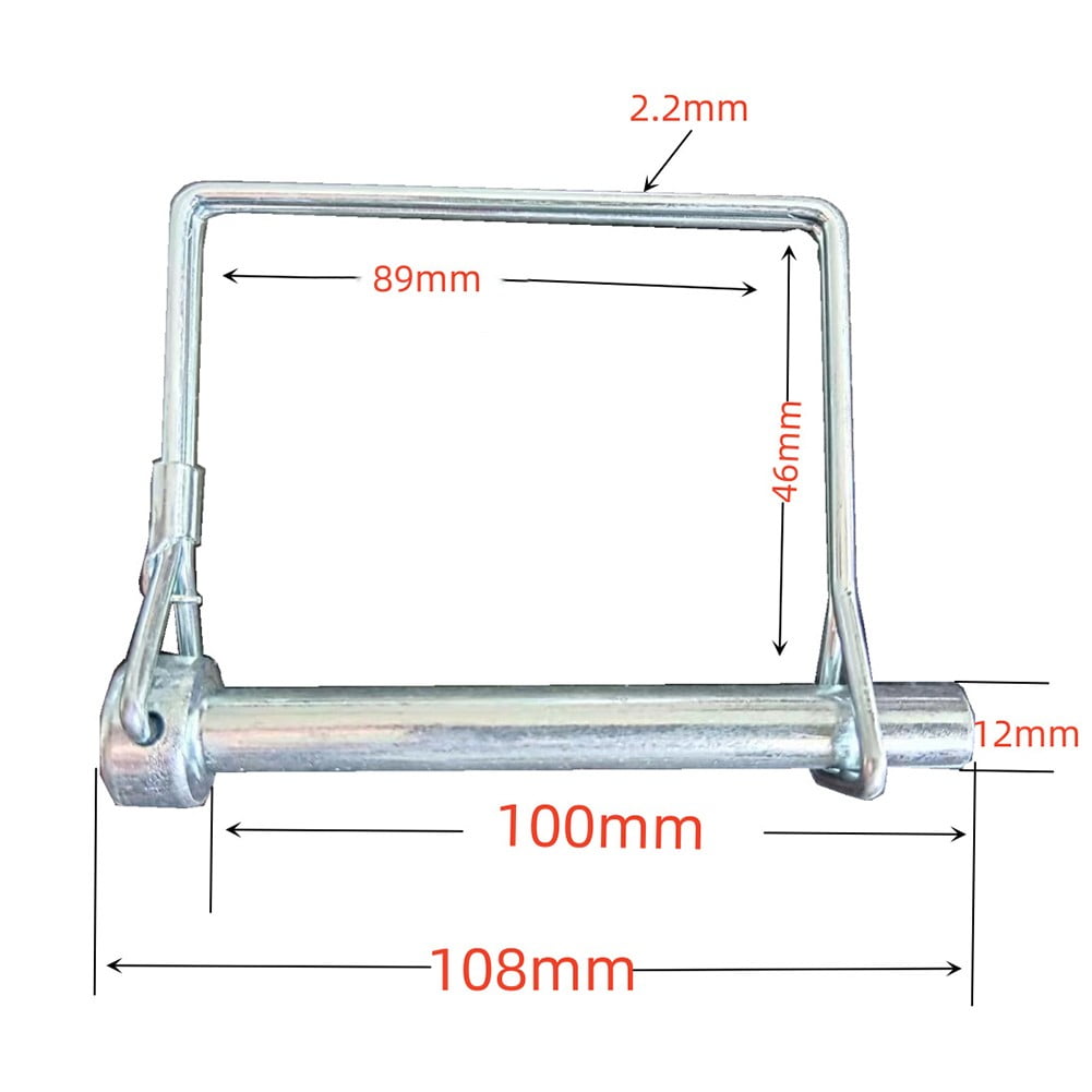 4pcs Square Lock Pins D-pin Spring Pin Quick Lock Pin Farms Lawns ...