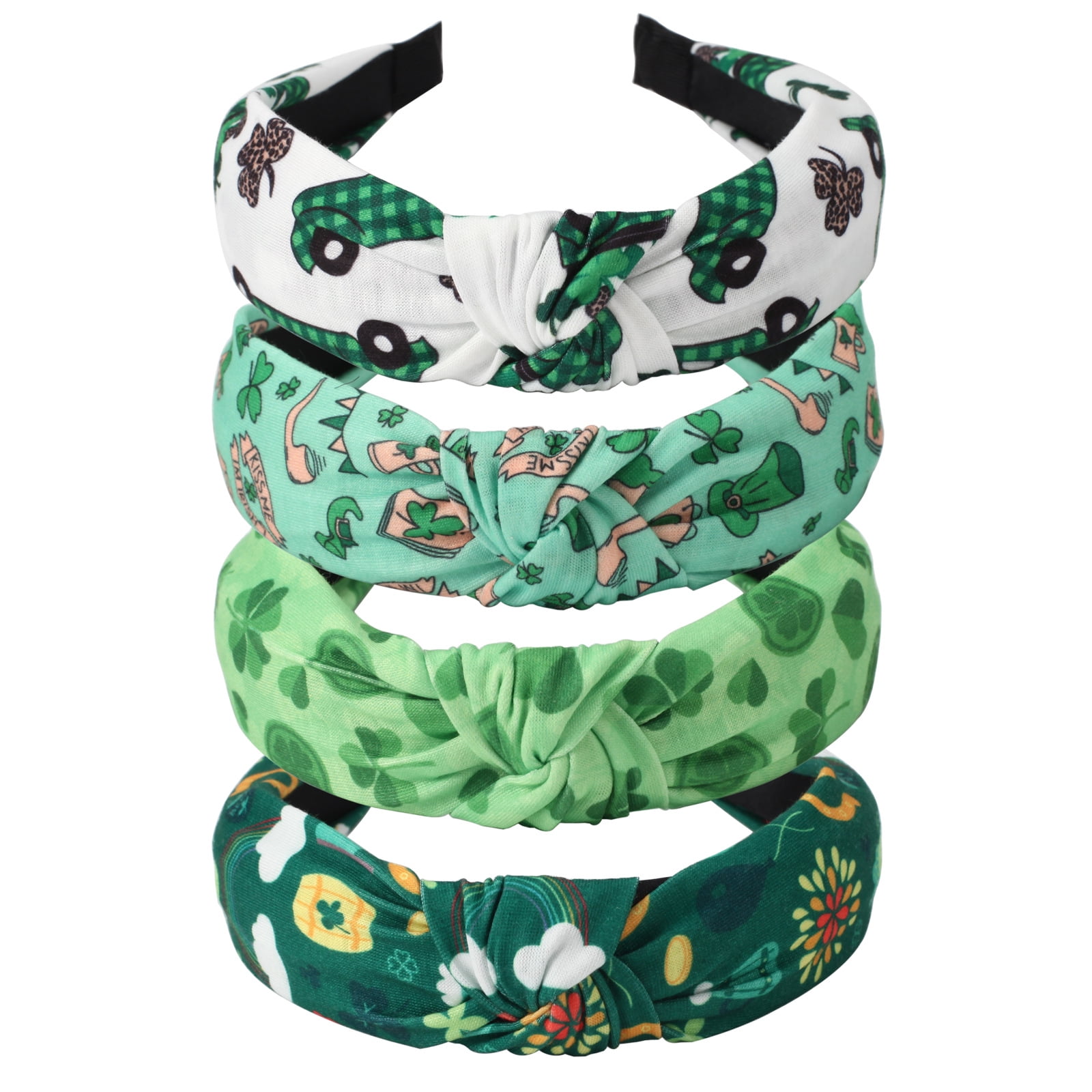 4pcs St. Patrick's Day Headbands for Women Girls Cute Love Green ...