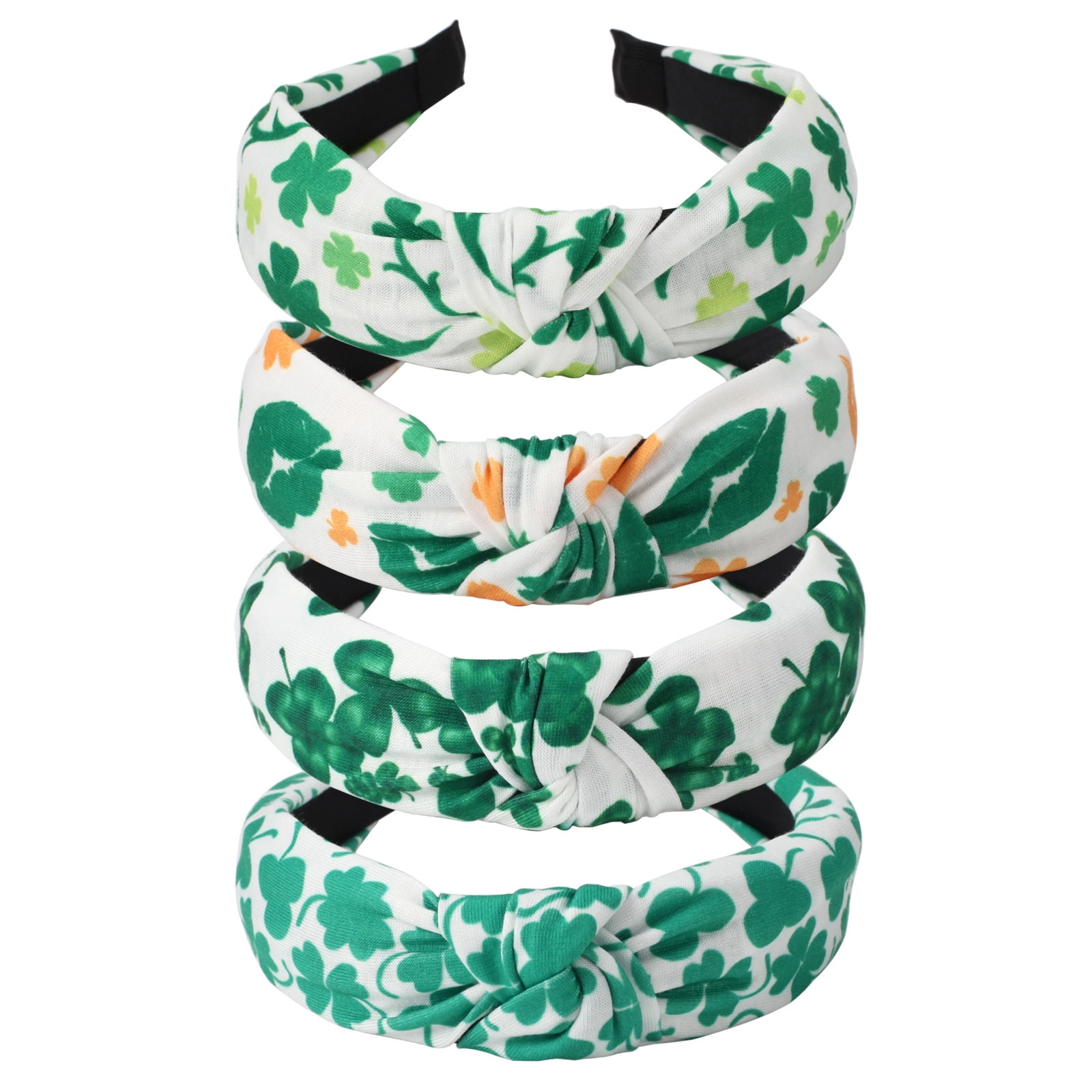 Twinfree 4pcs St. Patrick's Day Headbands for Women and Girls, Green ...